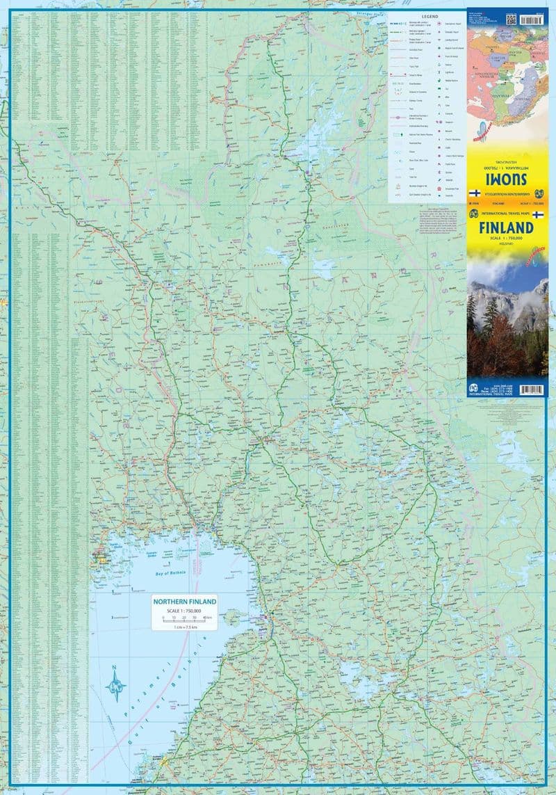 Finland Travel Reference Map