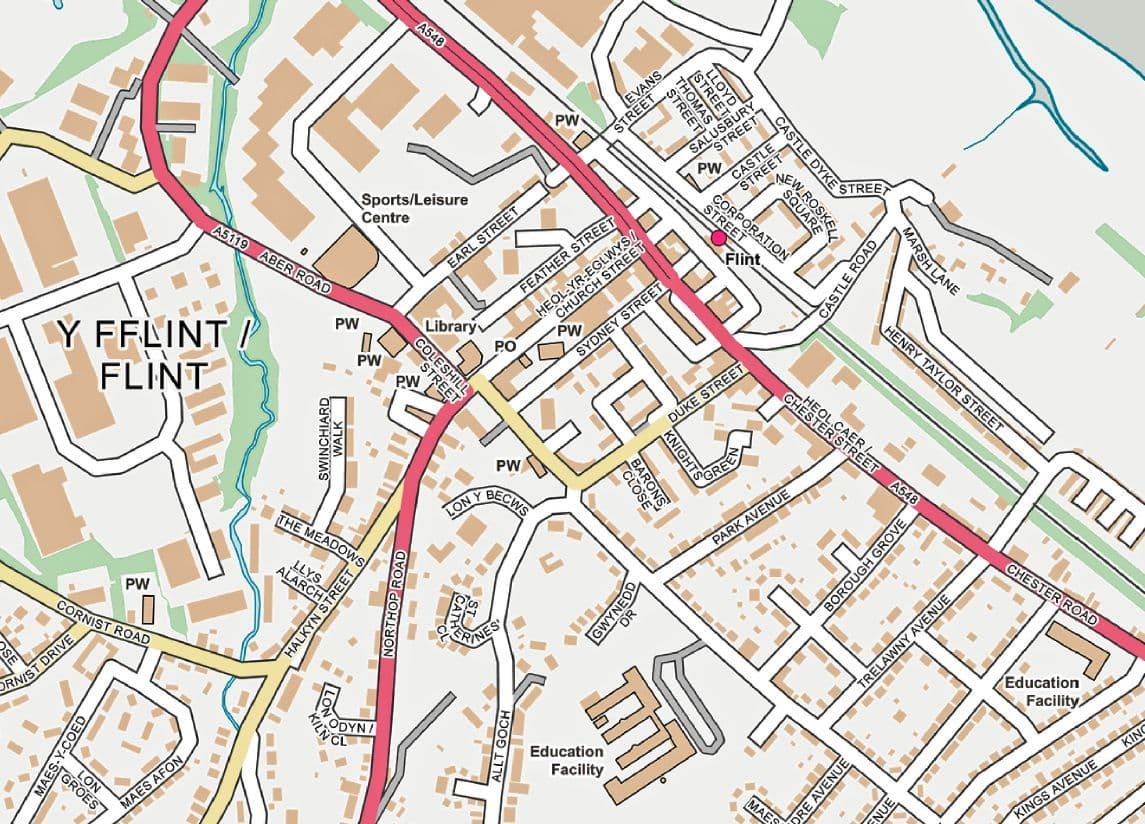 Flint Street Map