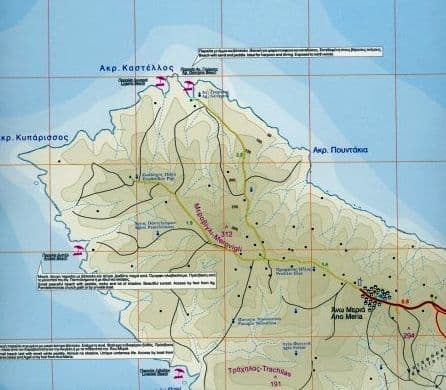 Folegandros - Tourist Map - Orama