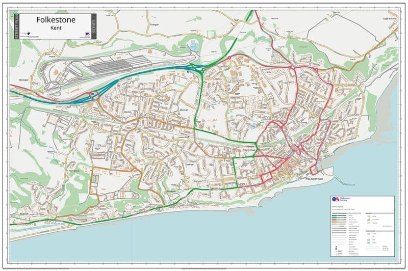 Folkestone Street Map