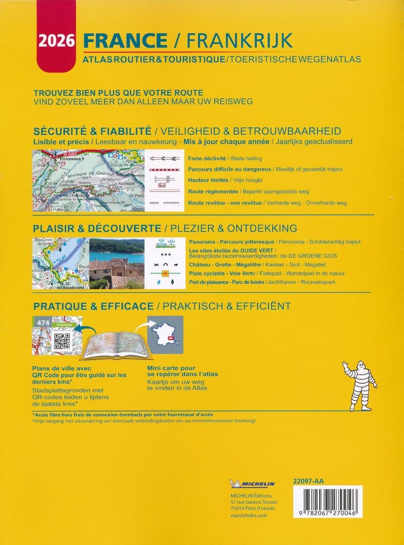 France - A4 Road Atlas - Spiral - 2026