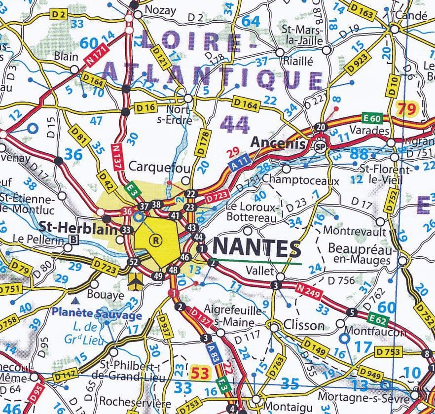 France North - Road Map Michelin 724