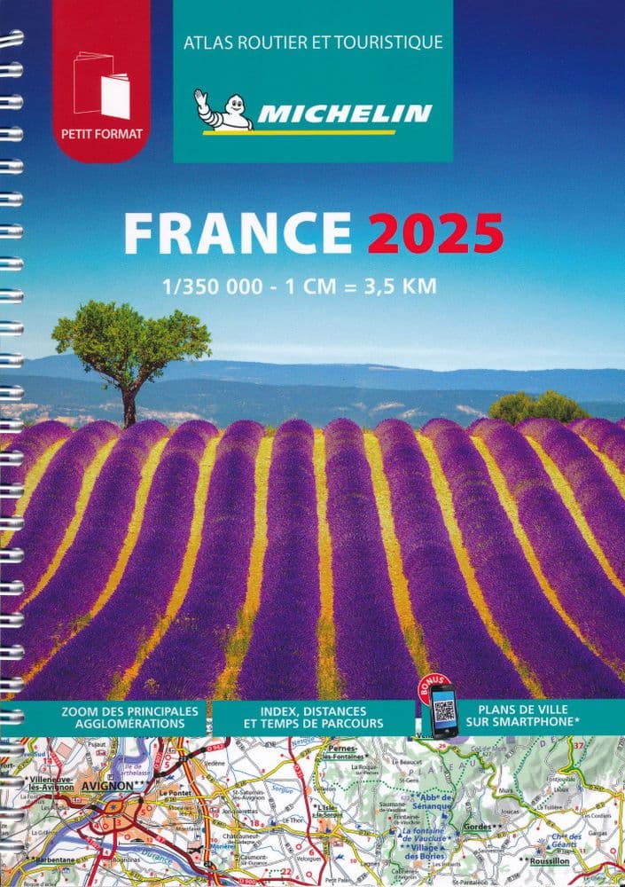 France - Small Petit Road Atlas - Spiral - 2025