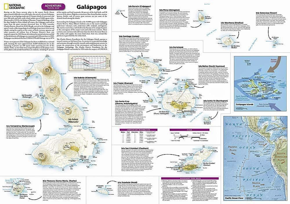 Galapagos Islands Adventure Map - National Geographic