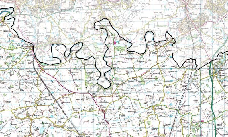 GB Parliamentary Constituency Electoral Boundary Wall Map