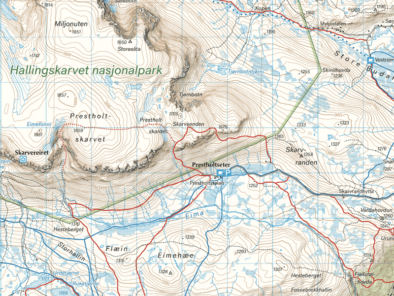 Geilo Gol - Hiking Map - Calazo BD 090