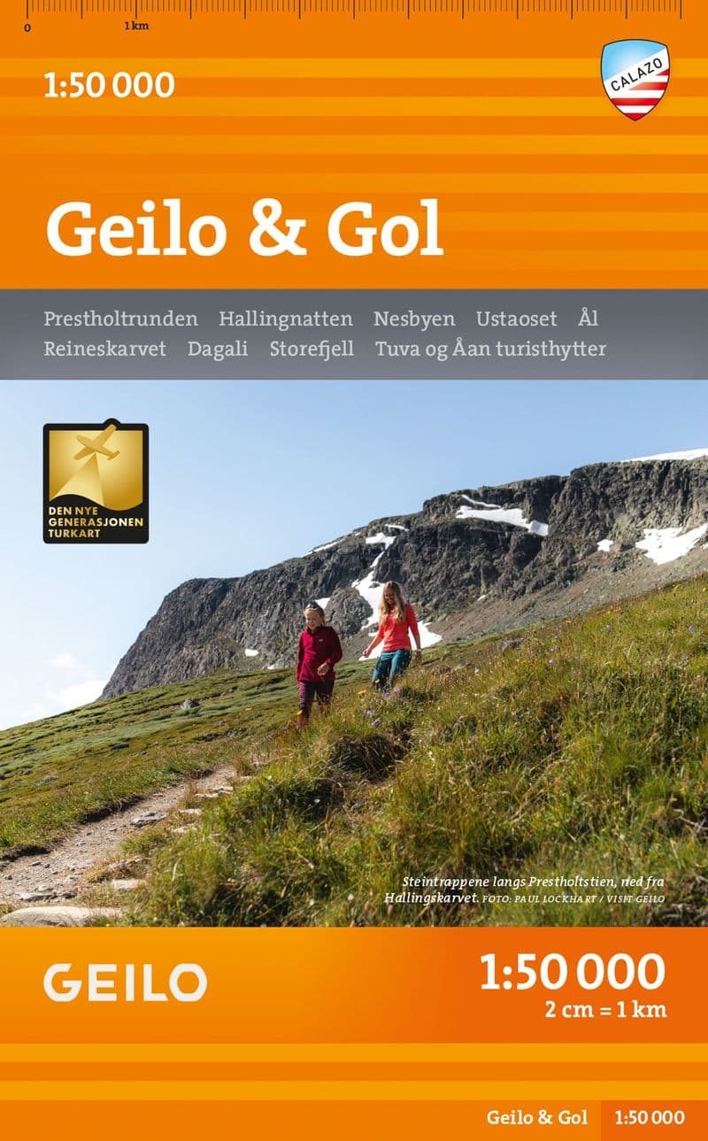 Geilo Gol - Hiking Map - Calazo BD 090