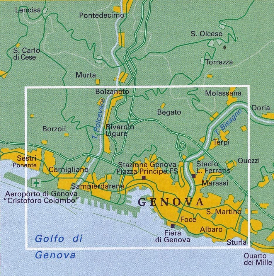 Genoa Street Map - TCI