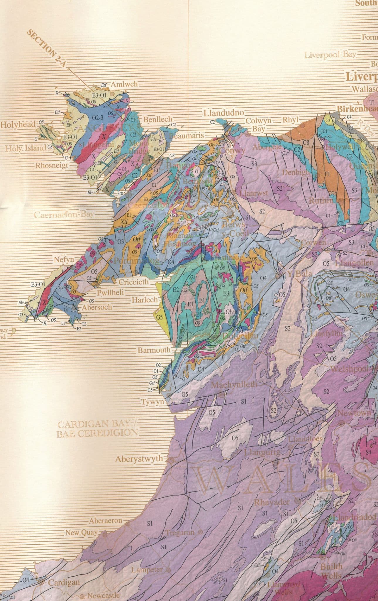 Geological Map of Britain - Bicentennial - Folded Map
