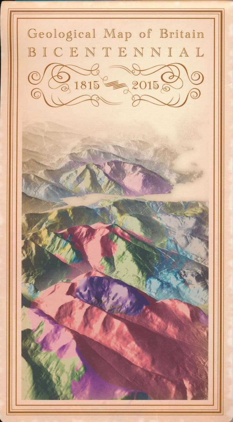 Geological Map of Britain - Bicentennial - Folded Map