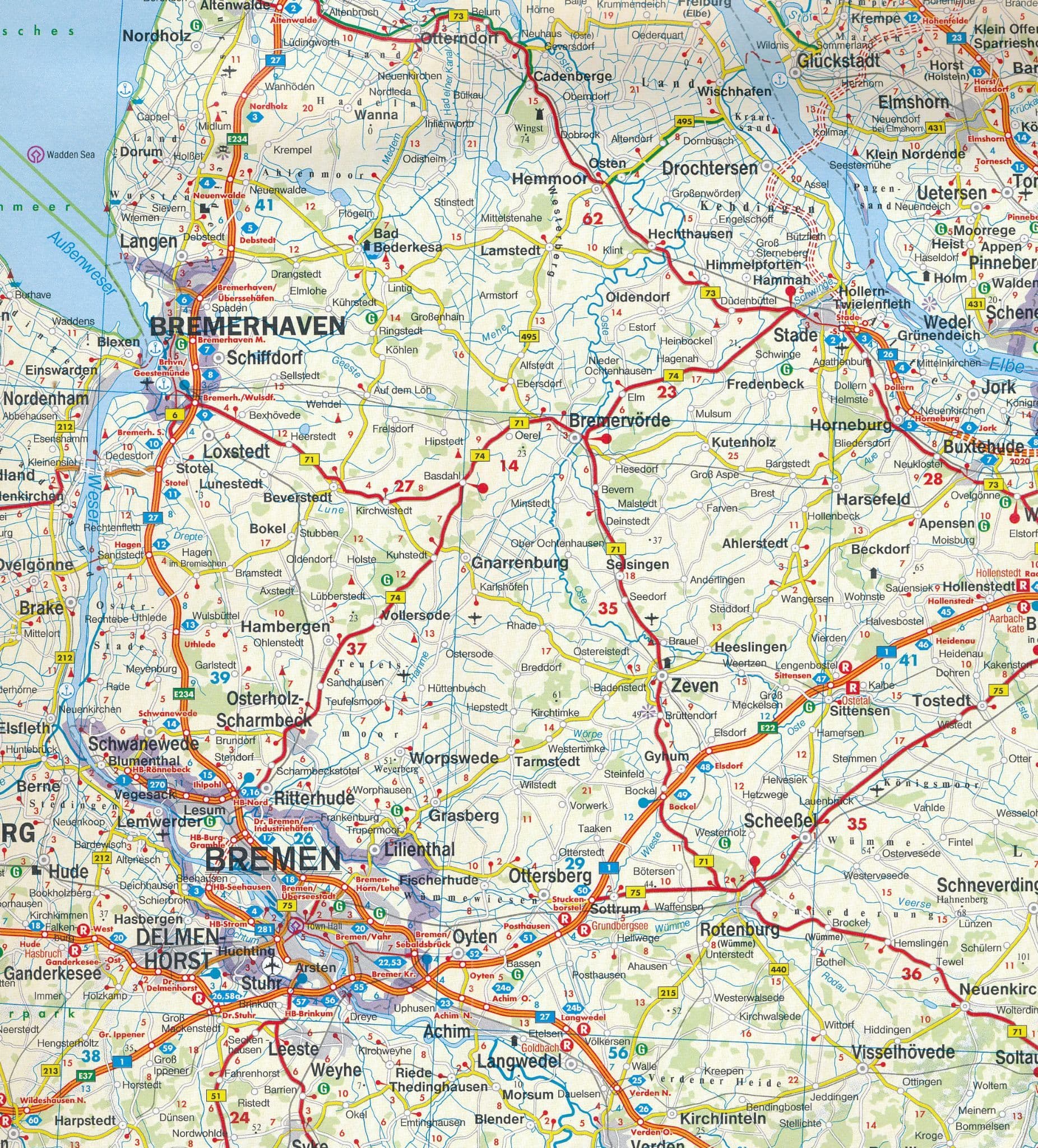 Germany Road Map - F&B D071