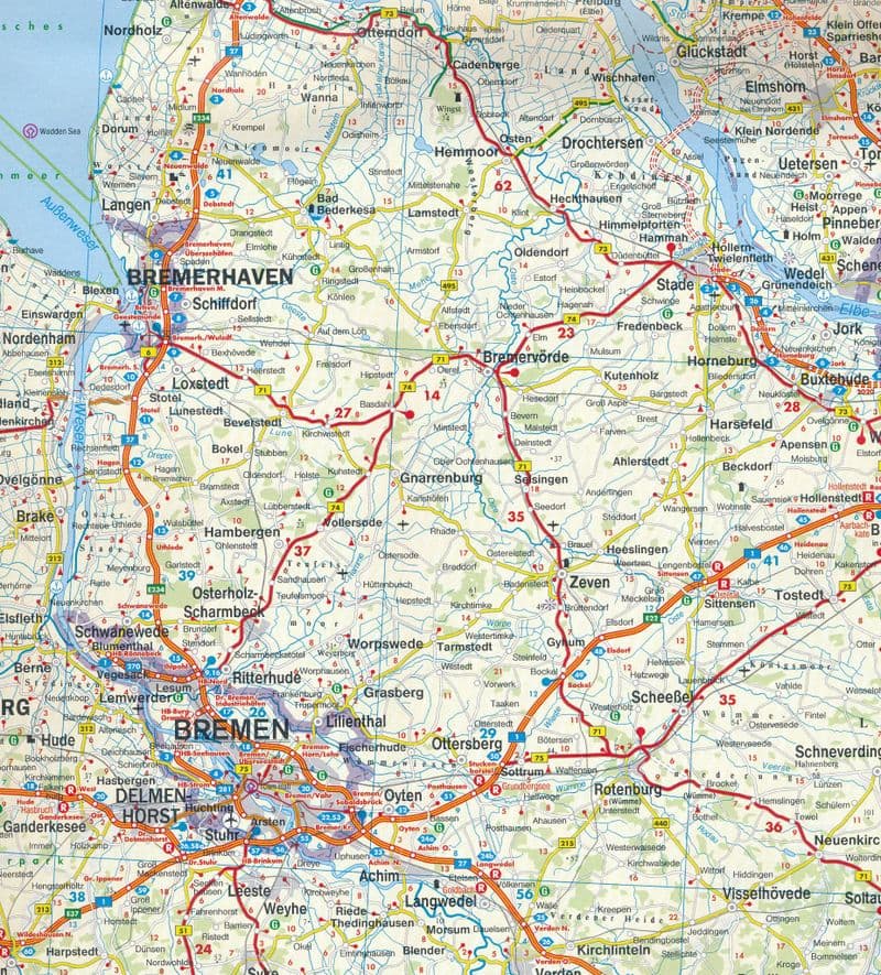 Germany Road Map - F&B D071