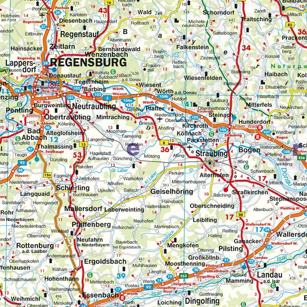 Germany Road Map - F&B D071
