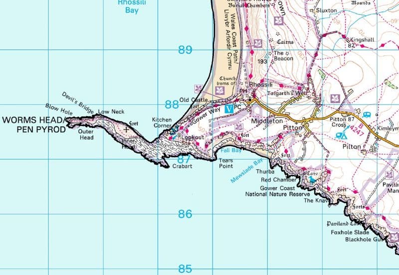 Gower - National Landscape - Wall Map - 2025