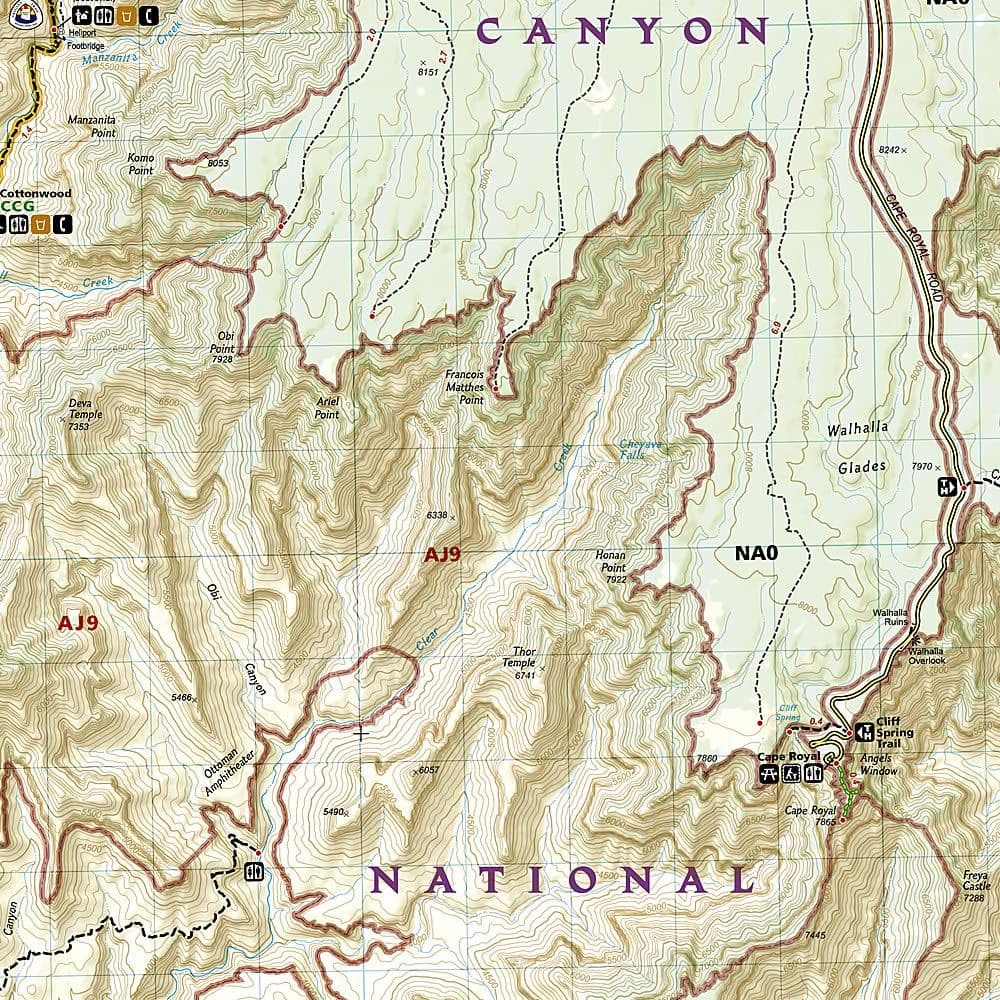 Grand Canyon National Park - Adventure Map - National Geographic