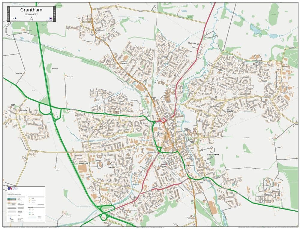 Grantham Street Map