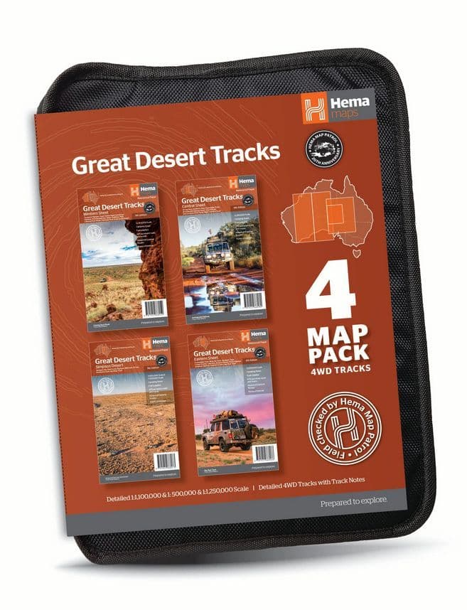 Great Desert Tracks 4 Map Pack - Hema