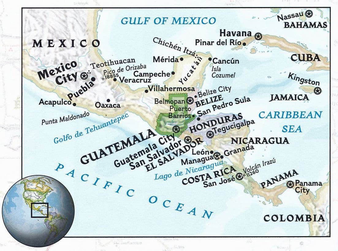 Guatemala Adventure Map - National Geographic