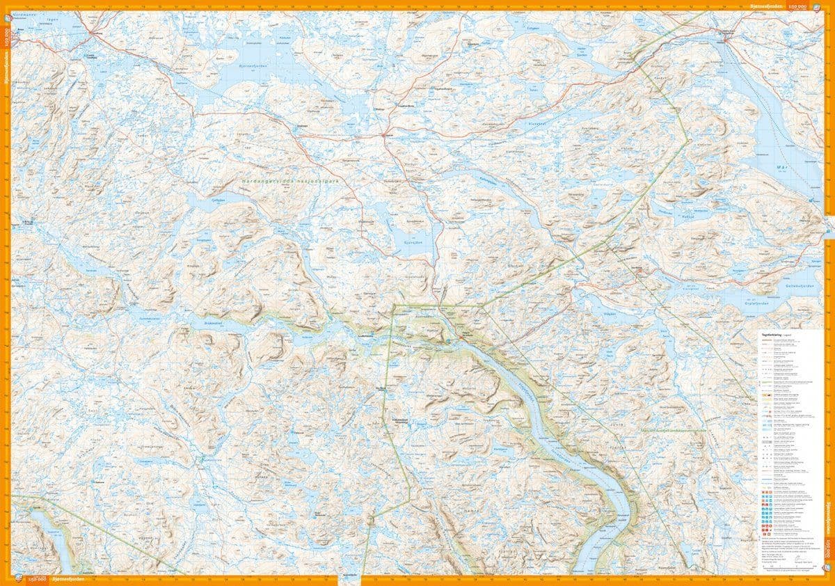 Hardangervidda Sor - Hiking Map - Calazo BD 110