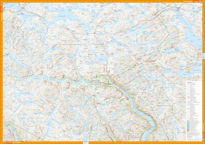 Hardangervidda Sor - Hiking Map - Calazo BD 110