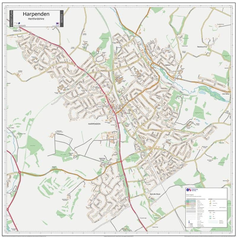 Harpenden Street Map
