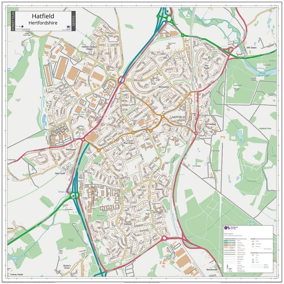 Hatfield Street Map