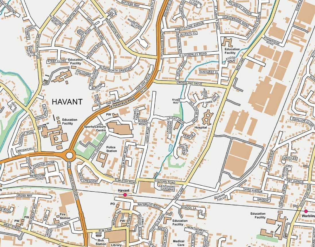 Havant Street Map