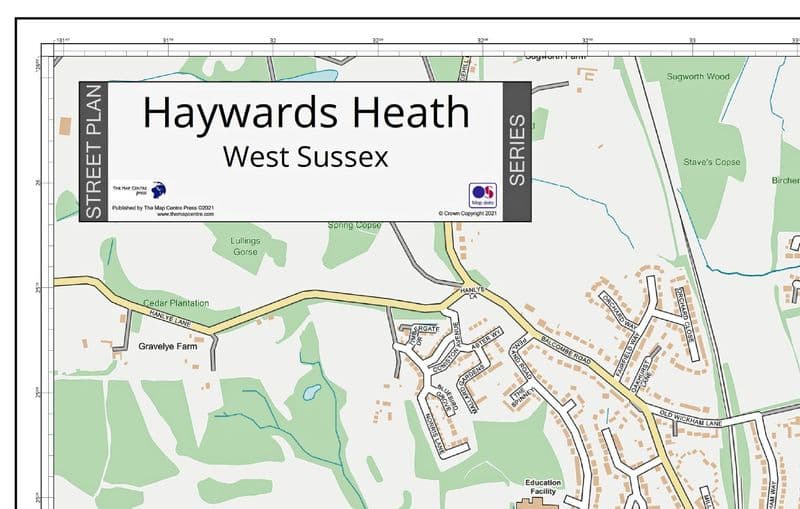 Haywards Heath Street Map