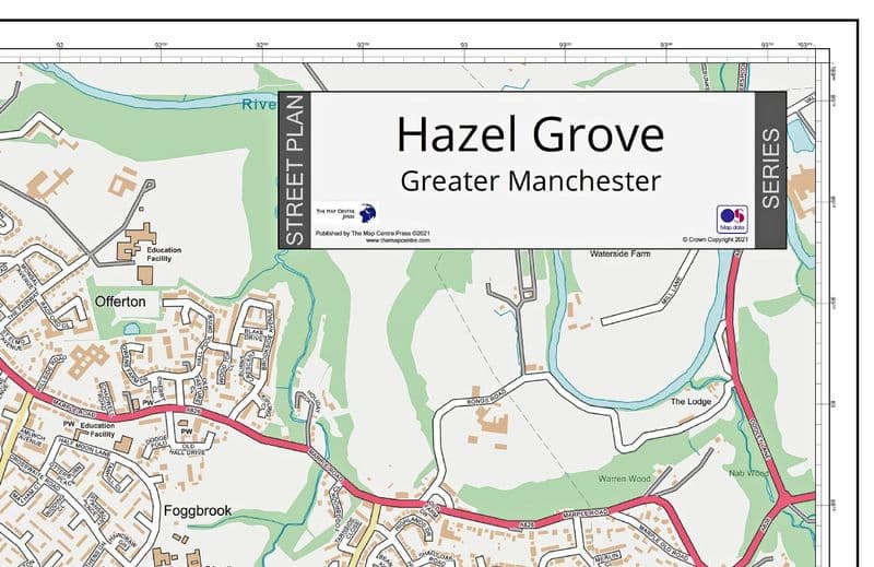 Hazel Grove Street Map
