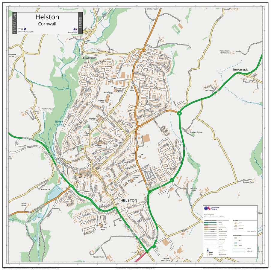 Helston Street Map
