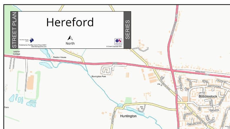 Hereford Street Map
