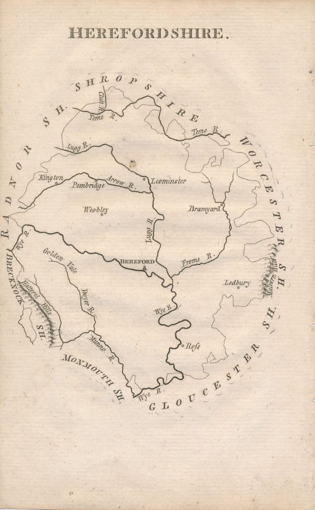 Herefordshire by John Aiken circa 1795