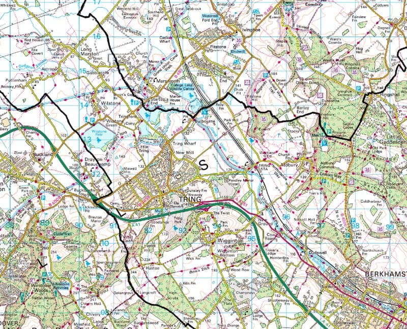 Hertfordshire - Extra Large County Wall Map - 140 x 120cm