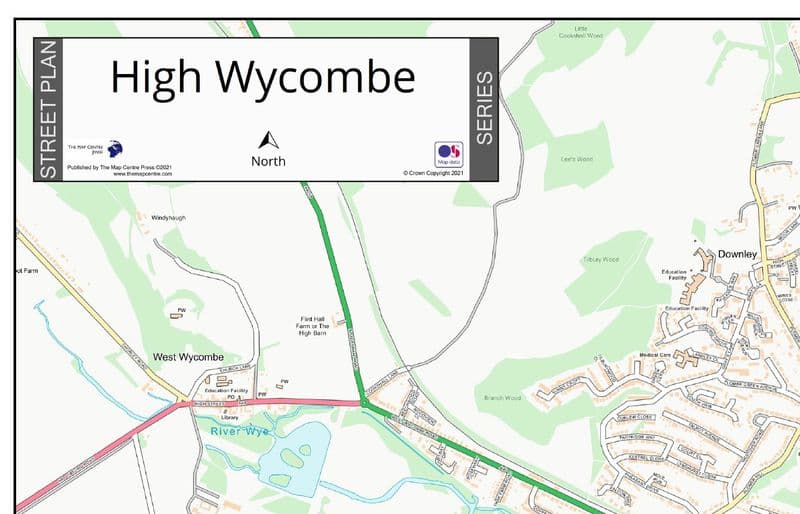 High Wycombe Street Map