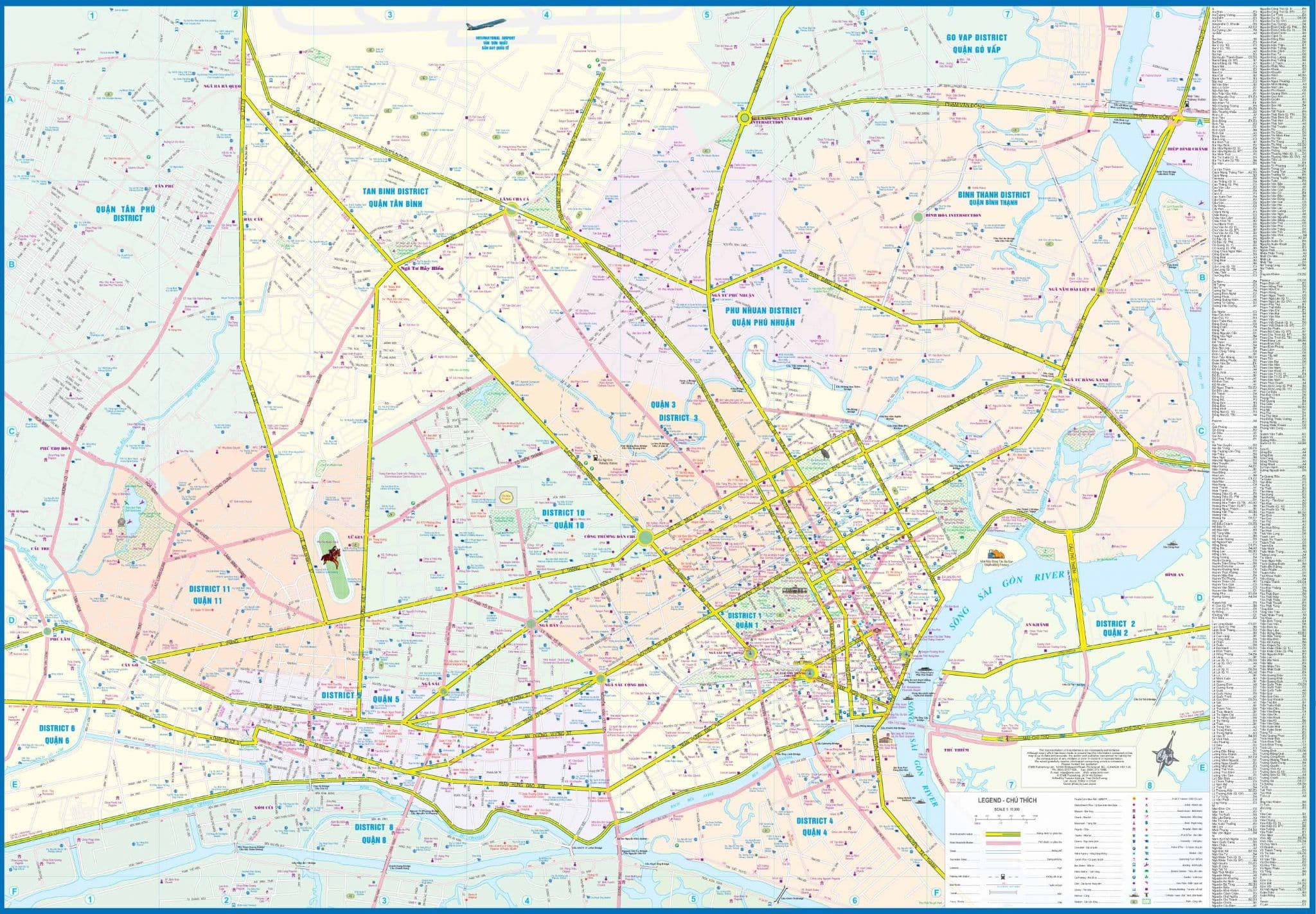 Ho Chi Minh City Saigon & Vietnam South - Travel Map - ITM