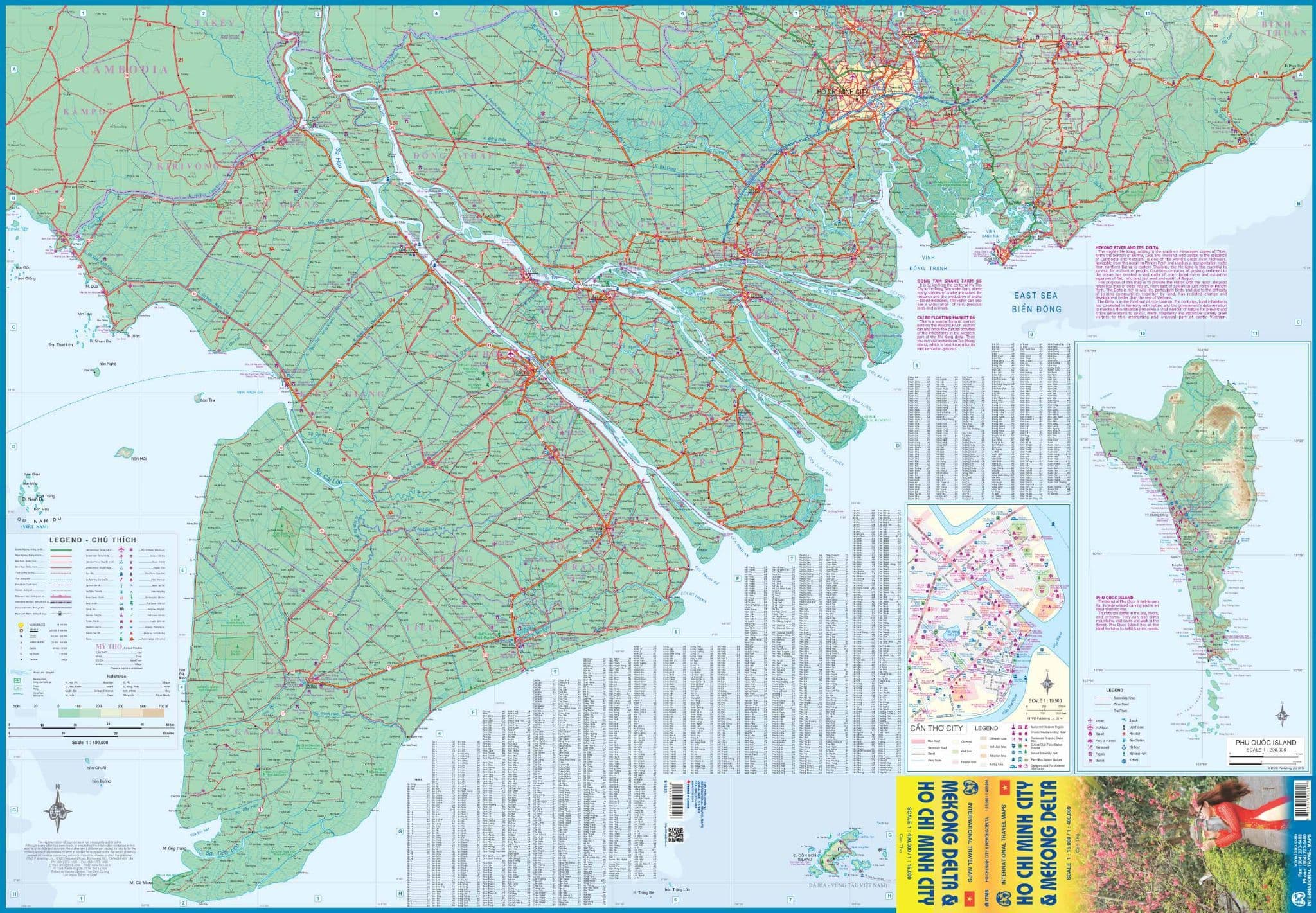 Ho Chi Minh City Saigon & Vietnam South - Travel Map - ITM