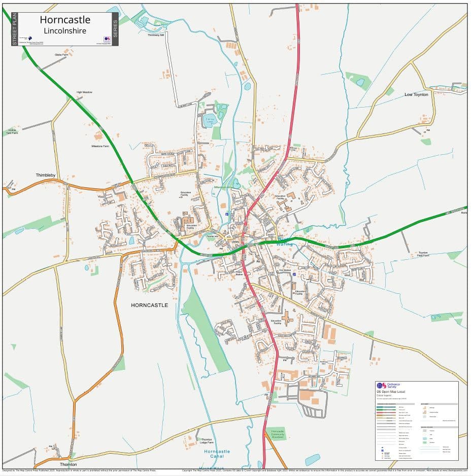 Horncastle Street Map - 2025