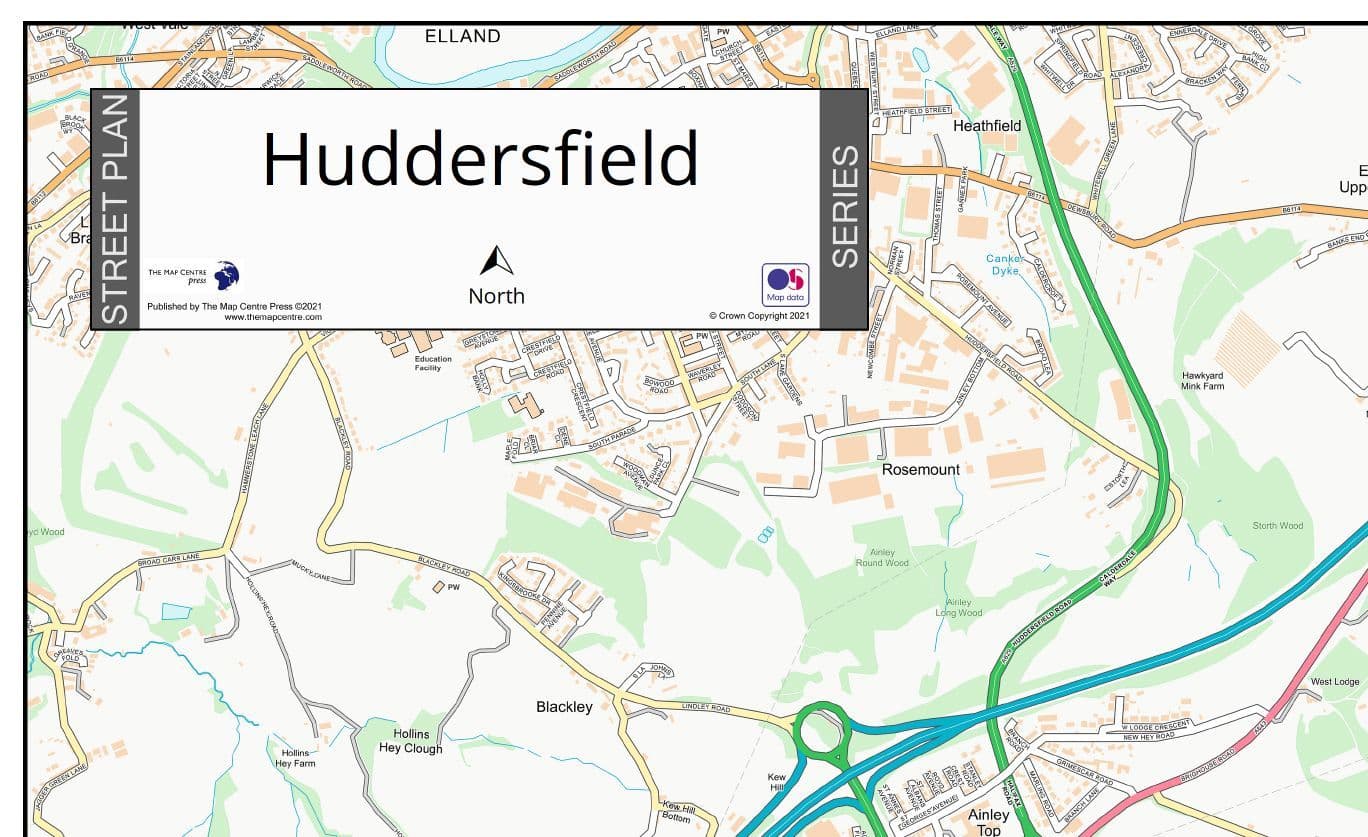 Huddersfield Street Map