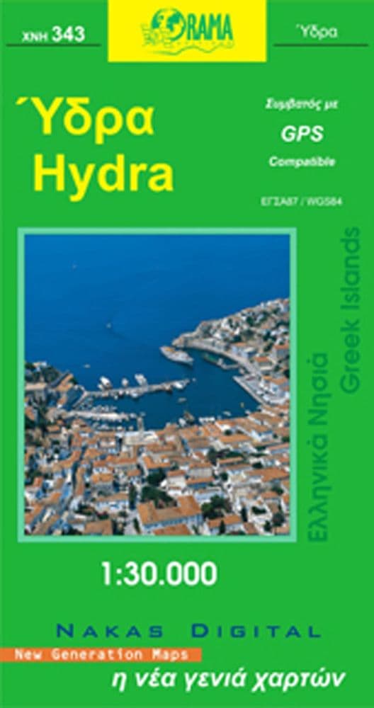 Hydra - Tourist Map - Orama