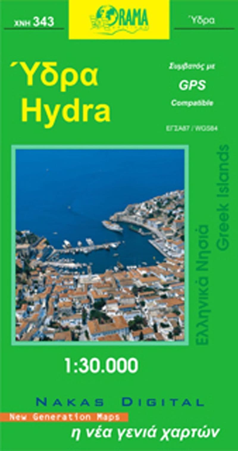 Hydra - Tourist Map - Orama