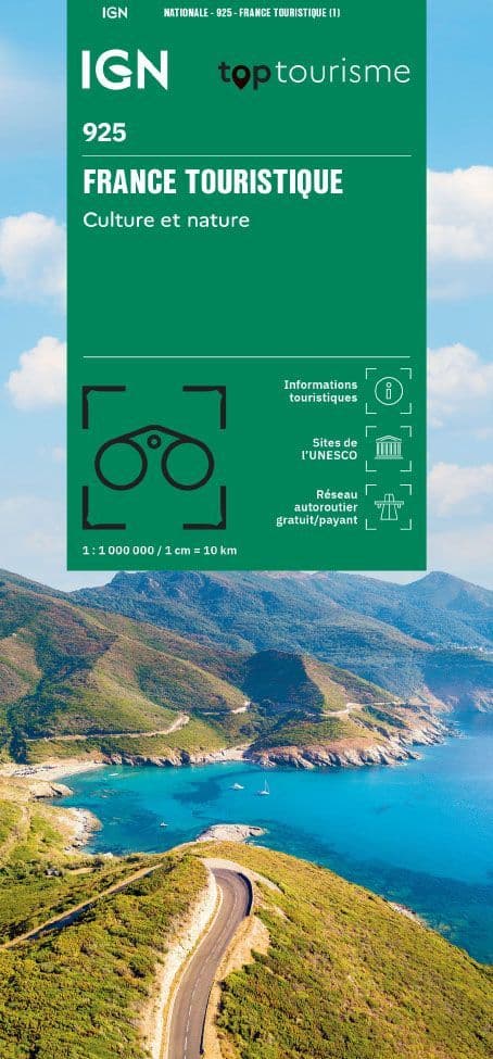 IGN 925 France Tourist Map