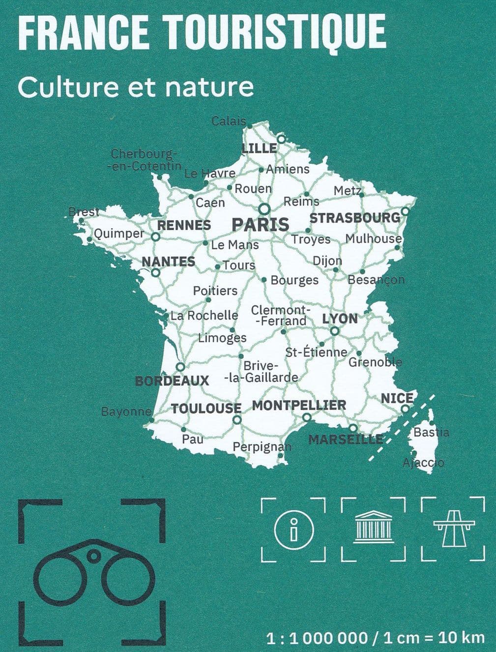 IGN 926 France Tourist Map - Plastised & Resistant Version
