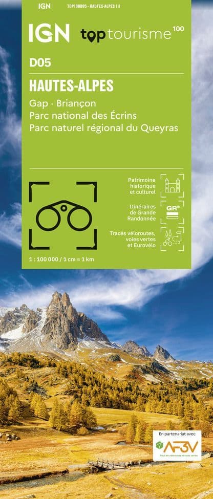 IGN TOP 100 D05 - Hautes Alpes - Gap - Briancon