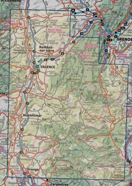 IGN TOP 100 D26 - Drome - Valence - PNR du Vercors