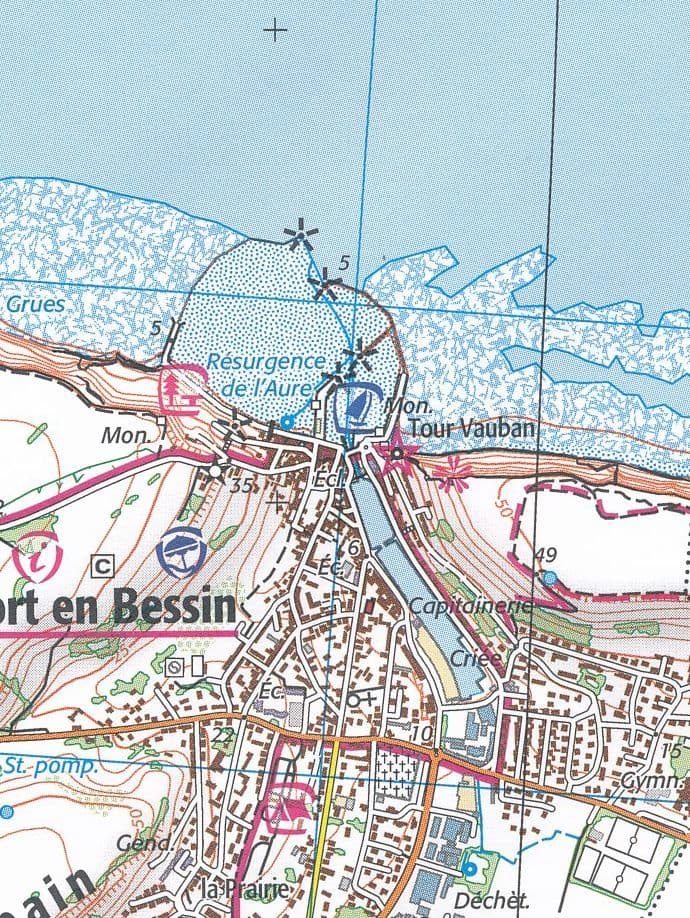 IGN Top 25 1512 OT - Bayeux / Arromanches-les-Bains / Plages du ...