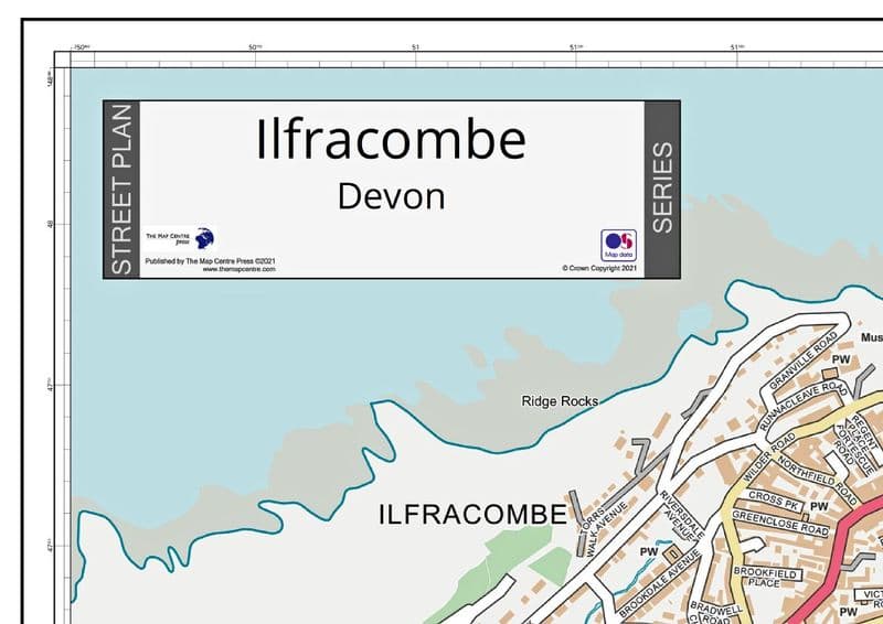 Ilfracombe Street Map