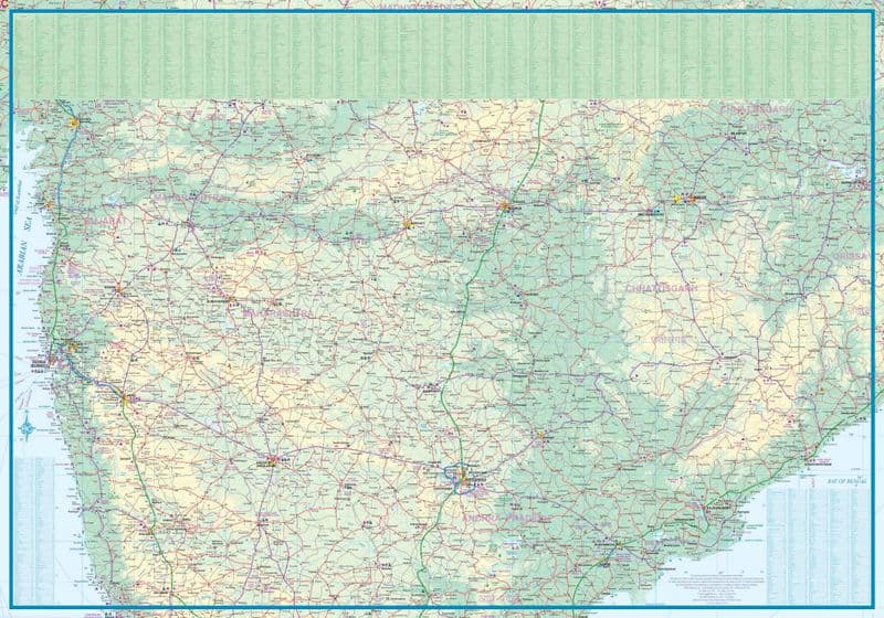 India South Travel Map - ITM