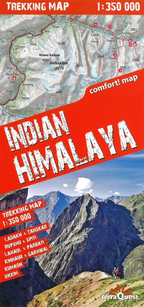 Indian Himalayas - TerraQuest Trekking Map