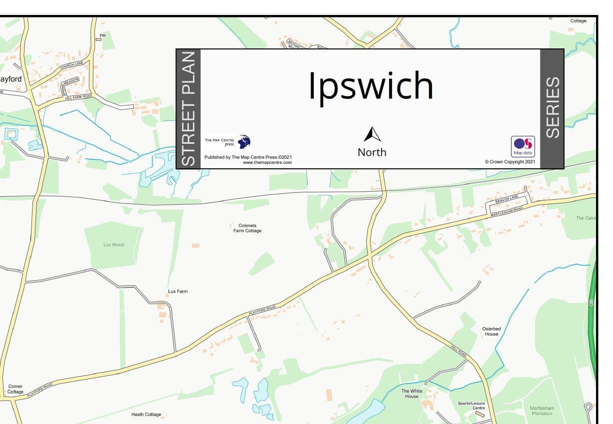Ipswich Street Map