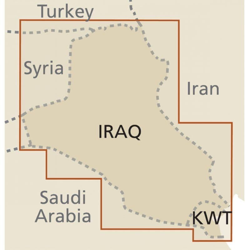 Iraq & Kuwait Road Map - Reise